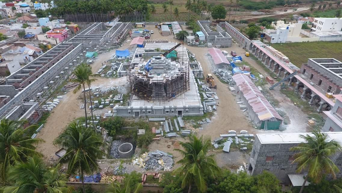 ISKCON Salem - Temple Construction Update Jan. 2023 - Akincana Gocara